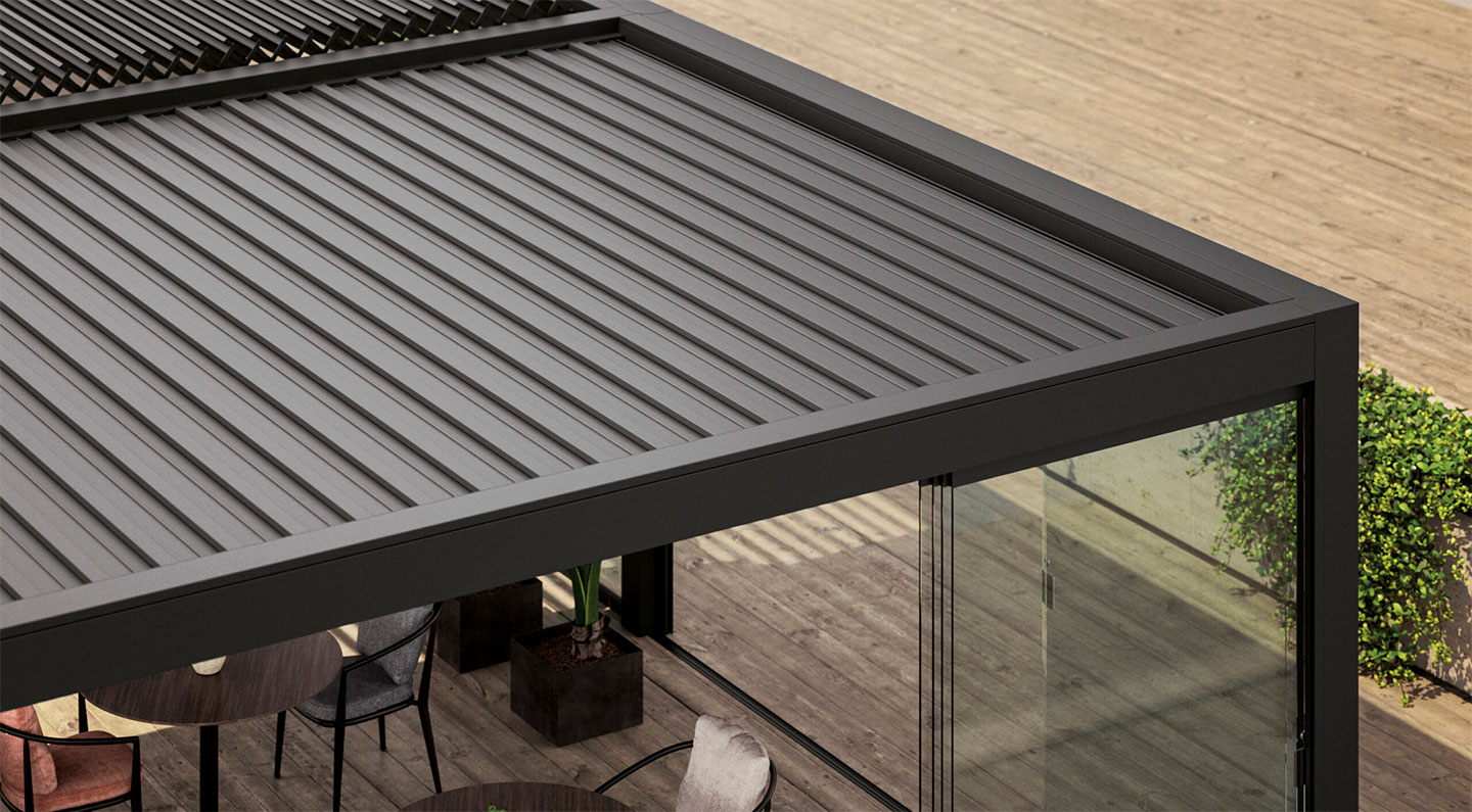 Climate-Adaptive Pergolas with Rotating Louvers, APEX Tilt – Pergolas ...